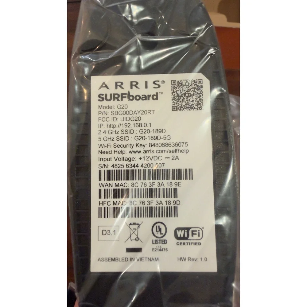 Arris | Networking | Arris Surfboard G2 Ax3000 Wifi 6 Cable Modem ...